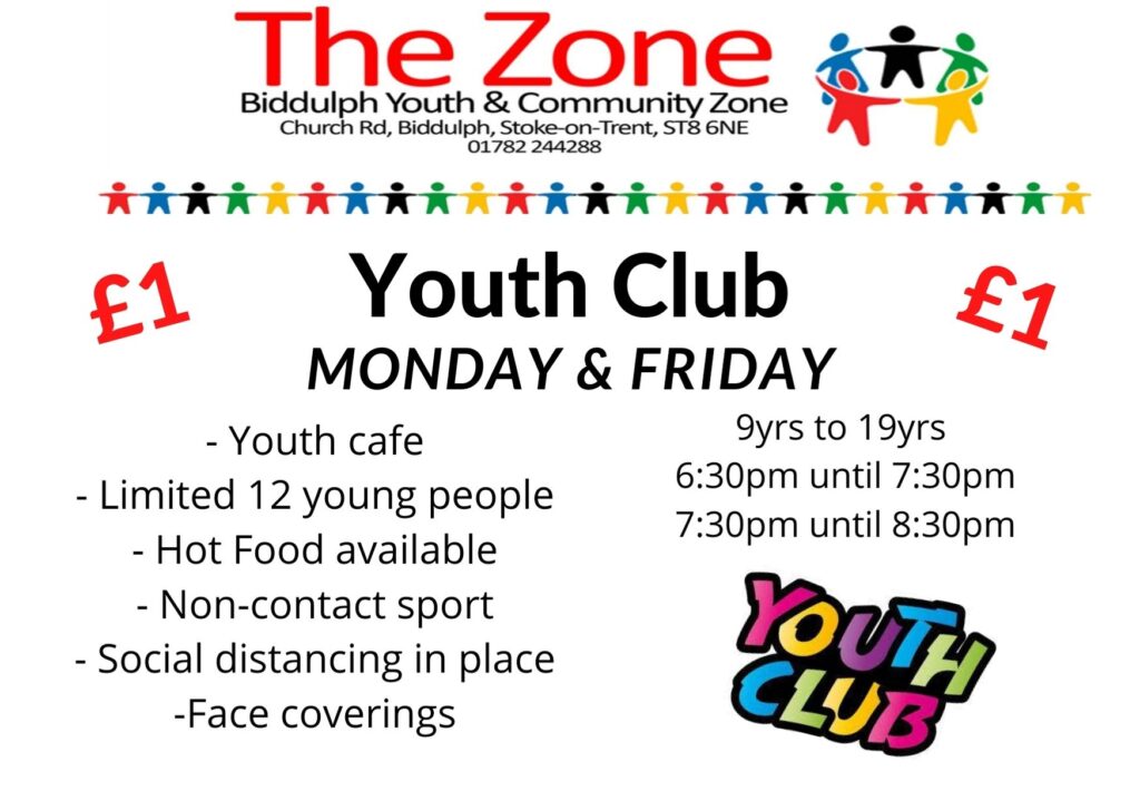 Youth Club Membership Form – Biddulph Youth and Community Zone