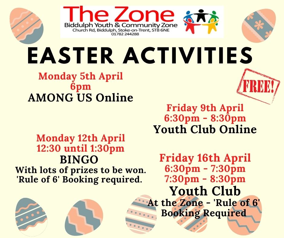 Easter Activities – Biddulph Youth and Community Zone